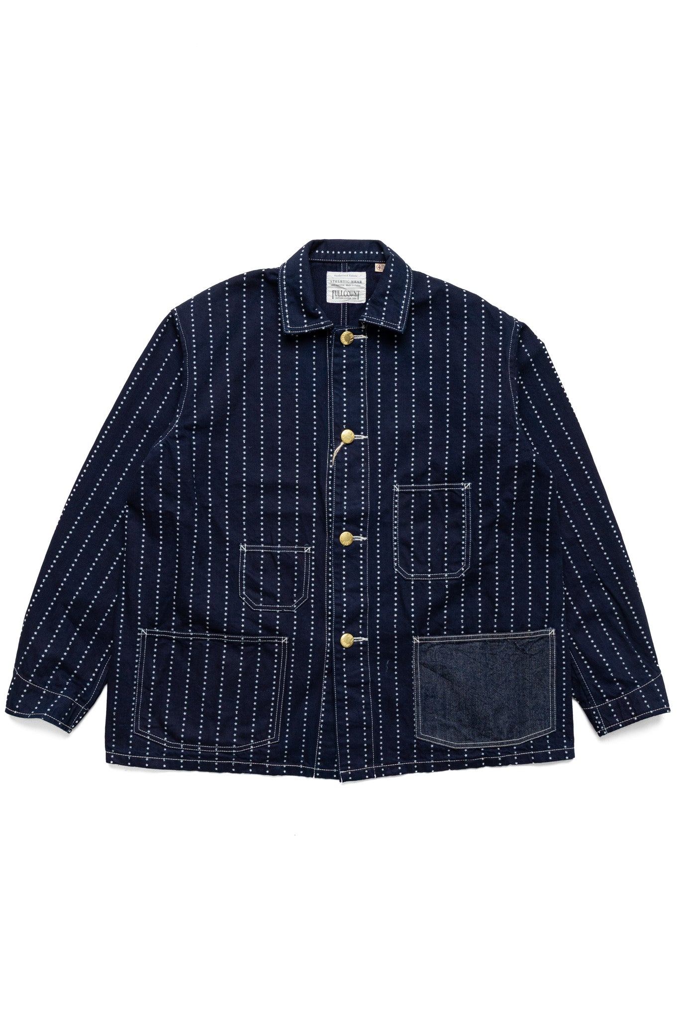 Fullcount Star Wabash Chore Jacket - Indigo Wabash – BLUE IN GREEN SOHO