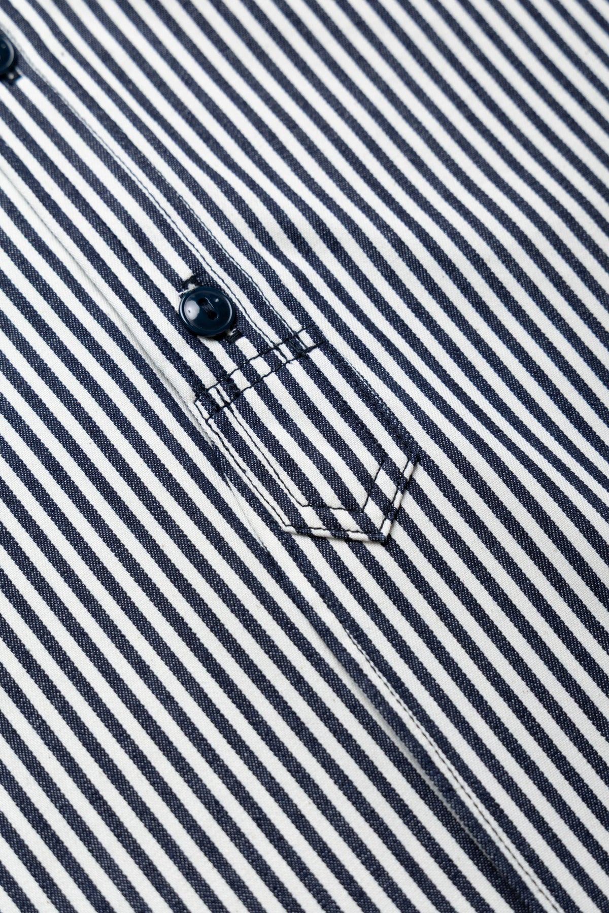 Sassafras Gardening at Night Shirt 6oz Hickory - White/Indigo – BLUE IN ...